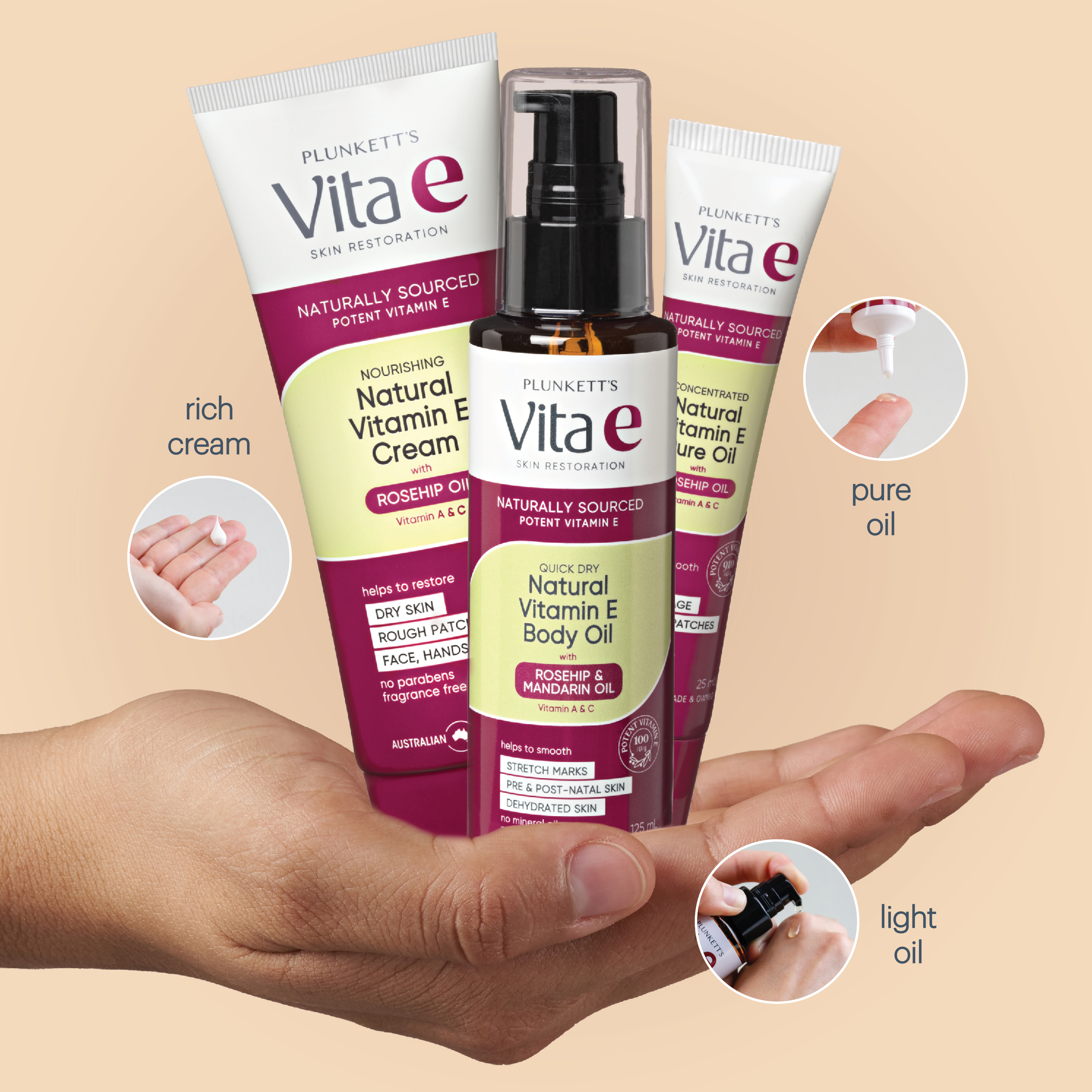 Vita E Natural Vitamin E Cream – Plunkett Pharmaceuticals